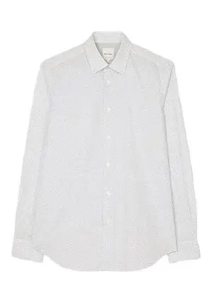 Paul Smith Tailored-fit Polka Dot Cotton Shirt - White