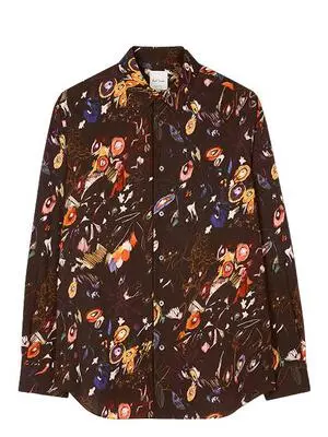 Paul Smith Sketchbook Botanical' Shirt - Black