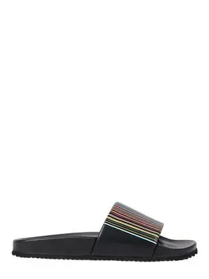 Paul Smith Signature Stripe Slides - Black