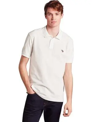 Paul Smith Cotton-piqué Zebra Logo Polo Shirt - White