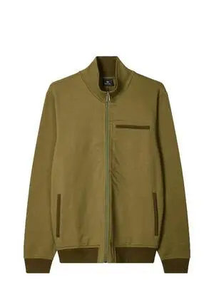 Paul Smith Cotton-blend Zip Up Sweatshirt - Green