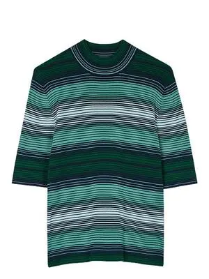 Paul Smith Gradient Stripe Knitted Top - Blue