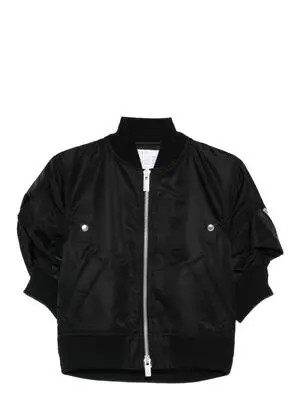 Sacai Nylon Bomber Jacket - Black