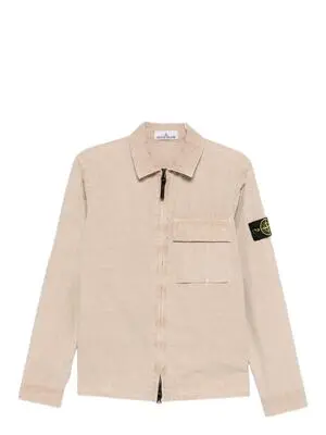Stone Island Cotton Shirt - Beige