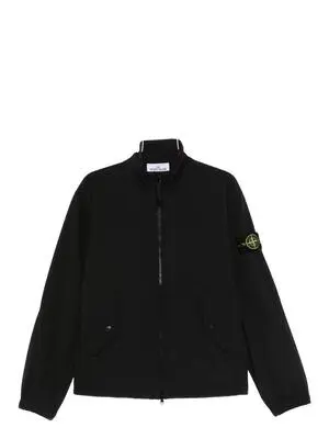 Stone Island Jacket With Logo - Black