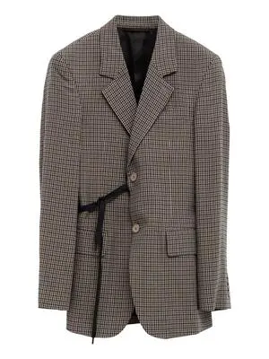Balenciaga Wrapped Tailored Jacket - Green