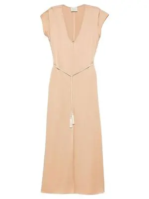 FORTE_FORTE Midi Dress - Beige