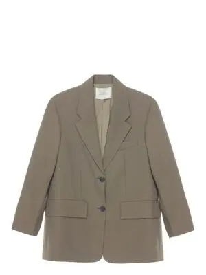 Studio Nicholson Wool Single-breasted Blazer Jacket - Brown
