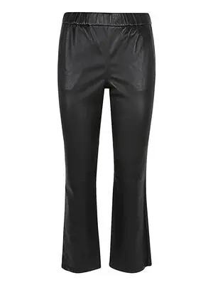 ENES Leather Trousers - Black