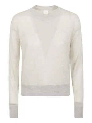 CT PLAGE Cashmere Crewneck Sweater - Grey