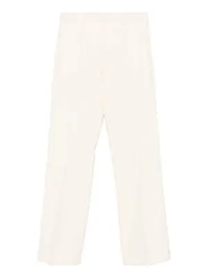 Alberto Biani Wool Flared Trousers - White