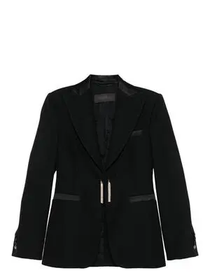 Max Mara Wool Single-breasted Jacket - Black