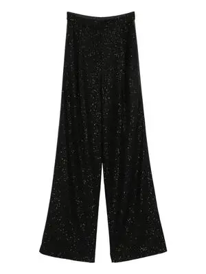 Max Mara Wool Blend Trousers - Black