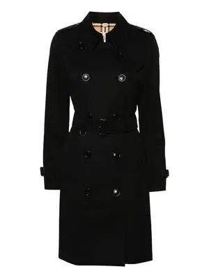 Burberry Chelsea Cotton Trench Coat - Black