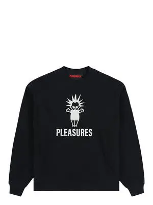 PLEASURES Punk Baby Crewneck - Black