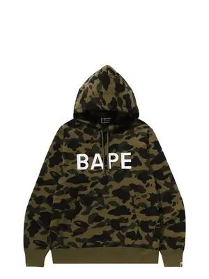 A BATHING APE 1st Camo Pullover Hoodie - Green