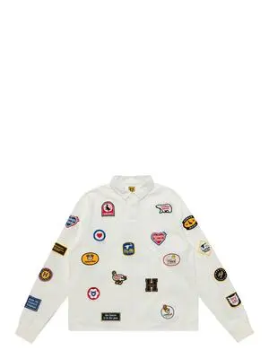 HUMAN MADE Patch Rugby Shirt - White