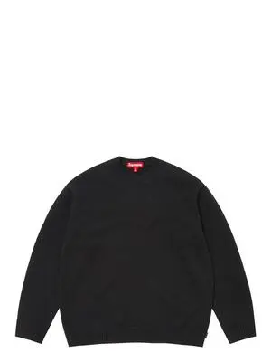Supreme Angora Script Sweater - Black