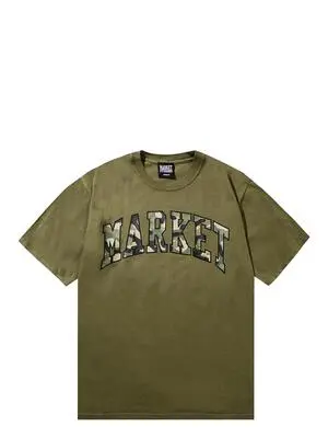 MARKET Camo Arc T-shirt - Green
