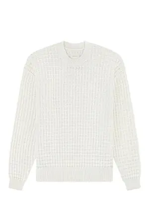 Aimé Leon Dore Waffle Crewneck Sweater - White