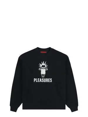 PLEASURES Slip Hoodie - Black