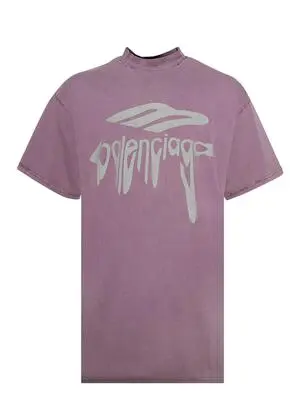 Balenciaga Oversized T-shirt - Purple