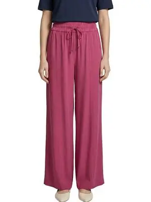 JOSEPH Wide Leg Trousers - Pink