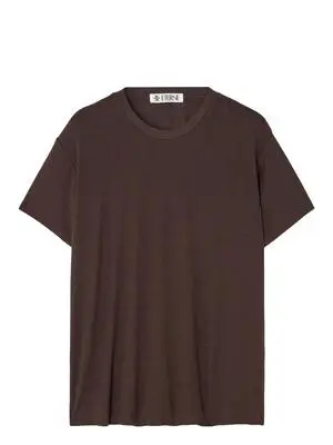 Eterne Ribbed Jersey T-shirt - Brown