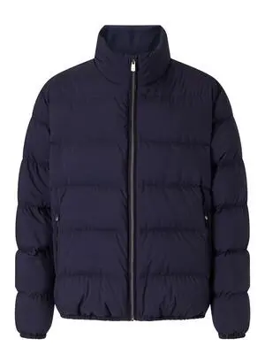 Ralph Lauren Purple Label Quilted Shell Down Bomber Jacket Navy