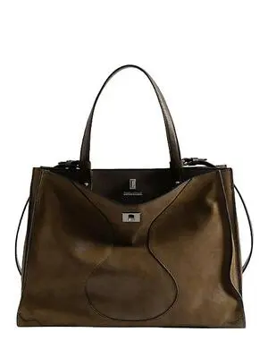 Zadig&Voltaire Suede Top-handle Bag - Wood