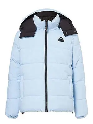 Trapstar Irongate Arch Reversible Padded Woven Jacket - Black/light Blue