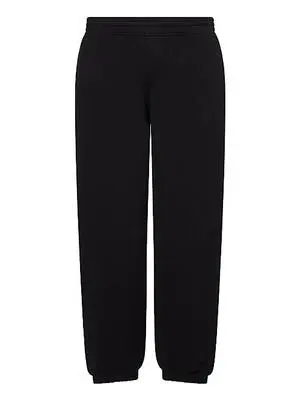 Burberry Ronnie Check-contrast Cotton Jogging Bottoms - Black