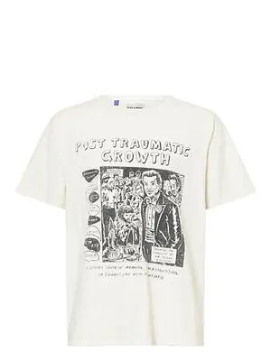 GALLERY DEPT. Graphic-print Crewneck Cotton-jersey T-shirt - Light Archival