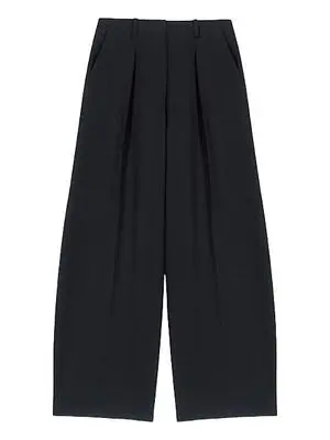 Maje Belted Elasticated-waist Trousers - Black