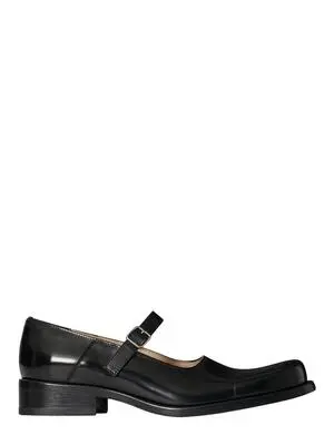 THE ROW Kai Leather Mary Jane - Black