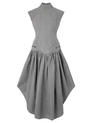 TOLU COKER Open-back Maxi Dress - Gray