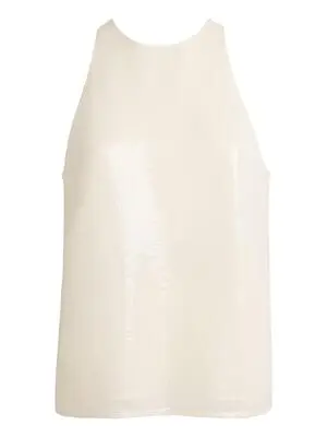 AERON Sequin Lucia Sleeveless Top - Ivory