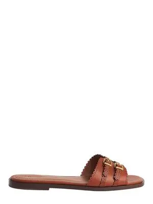 Zimmermann Leather Slides - Brown