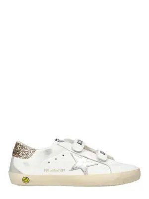 GOLDEN GOOSE Leather Old School Sneakers - White