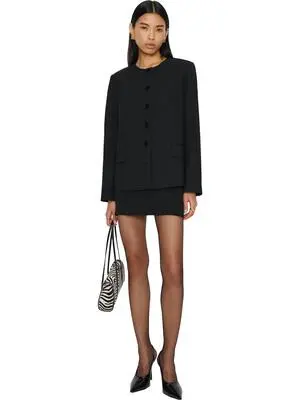 REFORMATION Laine Blazer Black
