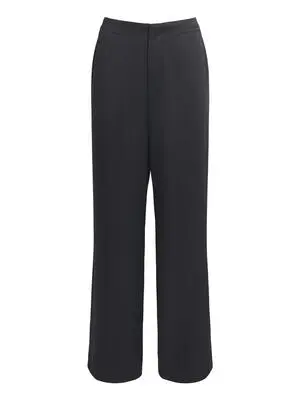AERON Satin Vincent Wide-leg Trousers - Black