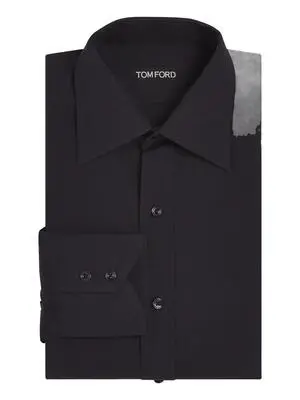 TOM FORD Cotton Poplin Slim-fit Shirt - Black