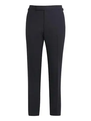 TOM FORD Wool-mohair Tailored Trousers - Black