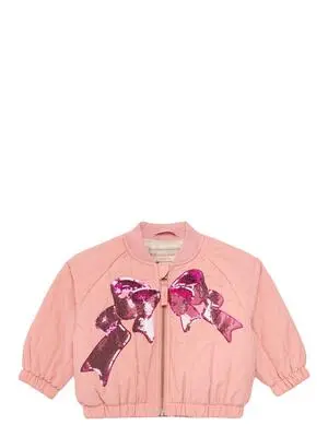 KONGES SLOJD Juno Sequin Bomber Jacket - Pink