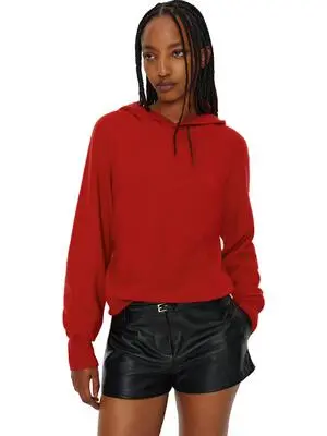 REFORMATION Reed Cashmere Hoodie - Red