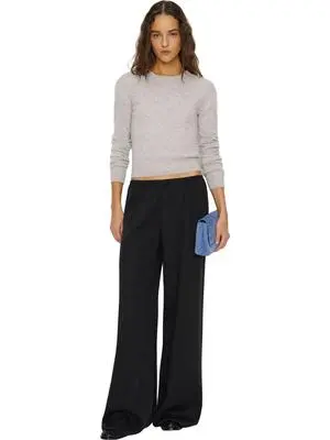 REFORMATION Celine Low Rise Wide Leg Pant - Black