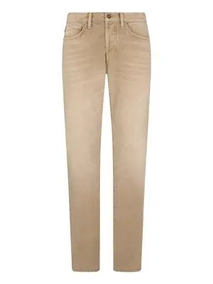 TOM FORD Straight Leg Trousers - Beige