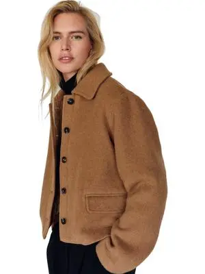 REFORMATION Warren Jacket Natural