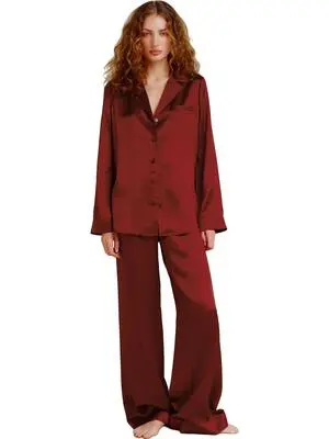 REFORMATION Ella Silk Set - Red