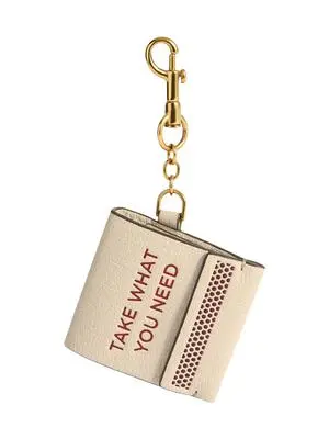 ANYA HINDMARCH Leather Match Book Charm - Grey